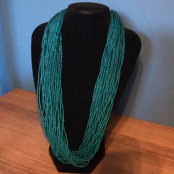 Jewelry | Layered Teal Colored Beaded Necklace | Poshmark